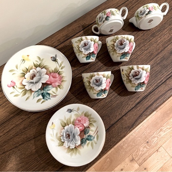 Shafford | Dining | Vintage Shafford Kashmir Rose Hand Painted ...
